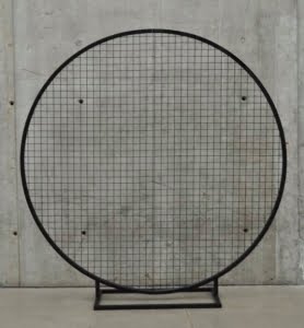 Round Mesh Arch - Black - Aussie Hire & Events